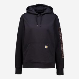 Carhartt Schwarzer Relaxed Fit Kapuzenpullover mit Logo