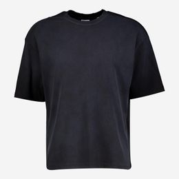 Jack & Jones Schwarzes T-Shirt mit überschnittenen Schultern