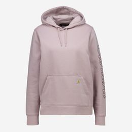 Carhartt Altrosafarbener Kapuzenpullover mit gesticktem Logo