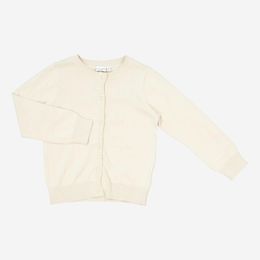 Cremefarbene Strickjacke