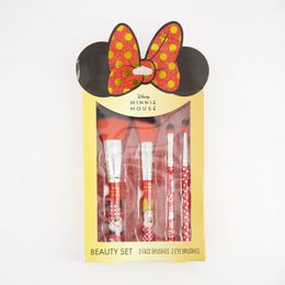 Disney Minnie Mouse 4-teiliges rotes Makeup-Pinselset