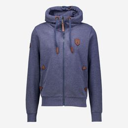 Naketano Blaue Kapuzenjacke mit Logo