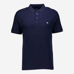 Mustang Dunkelblaues Poloshirt mit Logo