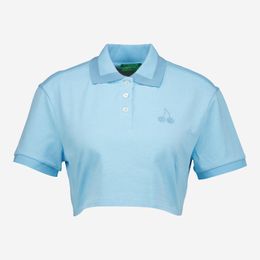 United Colors Of Benetton Hellblaues Cropped Fit Poloshirt