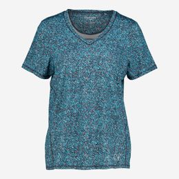 Calvin Klein Blau-schwarzes T-Shirt mit Fleckenmuster
