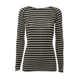 Gai+lisva Shirt 'Amalie Stripe' Damen Gr&ouml;&szlig;e S grau / schwarz