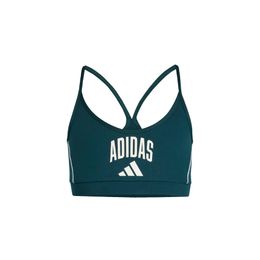 adidas Sportswear Sport-BH 'ESS' M&auml;dchen Gr&ouml;&szlig;e 170 petrol / wei&szlig;