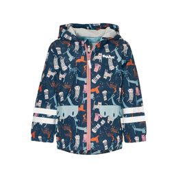 Playshoes Funktionsjacke M&auml;dchen Gr&ouml;&szlig;e 104 marine / hellblau / orange / wei&szlig;