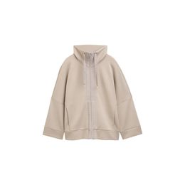Tom Tailor Sweatjacke Damen Gr&ouml;&szlig;e S taupe