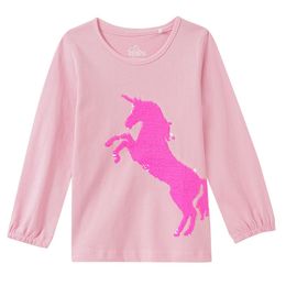Topolino M&auml;dchen Langarmshirt mit Wendepailletten