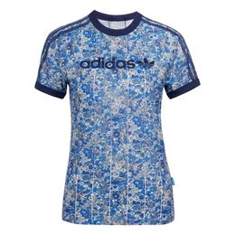 adidas originals T-Shirt 'adidas originals x Liberty London' Damen Gr&ouml;&szlig;e XXS azur / hellblau / dunkelblau / wei&szlig;