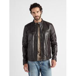 Lederjacke JCC "31024031", Herren, Gr. 46, braun, Obermaterial: 100% Lammleder; Innenfutter: 100% Baumwolle; Ärmelfutter: 100% Polyester, Jacken