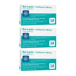 IBU-LYSIN 1A Pharma 400 mg Filmtabletten (3x 50St) 3 St