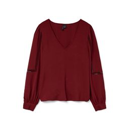 V&eacute;ro Moda Vero Moda Bluse 'VMALVA' Damen Gr&ouml;&szlig;e M rostbraun