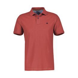 Poloshirt Lerros "Lerros Klassischer Polostyle in *Cool & Dry* Piqu&eacute;qualit&auml;t", Herren, Gr. L, rot (earth rot), 60% Baumwolle, 40% Polyester, Shirts