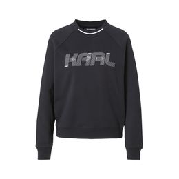 K by KARL LAGERFELD Karl Lagerfeld Sweatshirt 'ATHLEISURE' Damen Gr&ouml;&szlig;e S schwarz / wei&szlig;