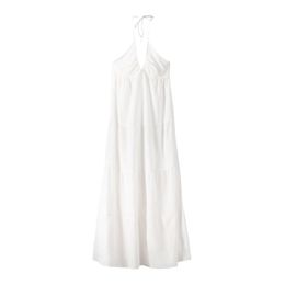 Bershka Kleid Damen Größe 36 weiß Winterkleid
