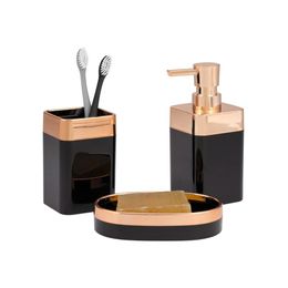 bremermann Badezimmer-Set 3-tlg. SAVONA Badezimmer-Zubehör-Set | Gr.: onesize