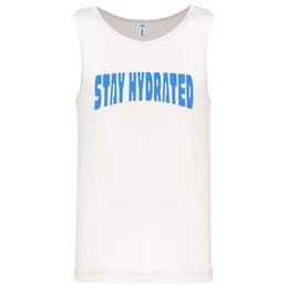 F4NT4STIC Tanktop Sports Stay Hydrated Tanktop in wei&szlig; | Gr.: XL