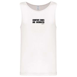 F4NT4STIC Tanktop Sports Comfort Zones Are Overrated Tanktop in weiß | Gr.: XL