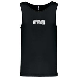 F4NT4STIC Tanktop Sports Comfort Zones Are Overrated Tanktop in schwarz | Gr.: M