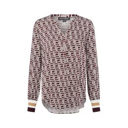 Franco Callegari Bluse in bordeaux weiß - 0009 | Gr.: 44