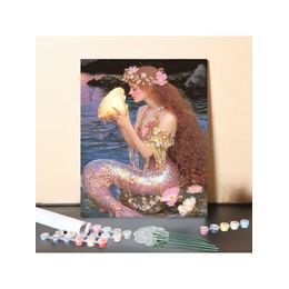 ARTNANAS DIY Malen nach Zahlen Set-"Meereslicht" | Gr.: 30x40cm mit Keilrahmen nicht ges