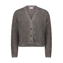 Cartoon Cardigan mit V-Ausschnitt in Brown/Copper | Gr.: 42