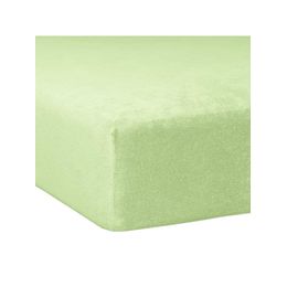 Traumschlaf Spannbettlaken Flausch Frottee in opal | Gr.: 120x200 cm - 130x200 cm