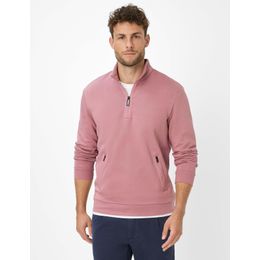 Strickpullover Brax "Style SION", Herren, Gr. S (48), rosa (pink), 70% Baumwolle, 30% Polyester, Pullover Strickpullover