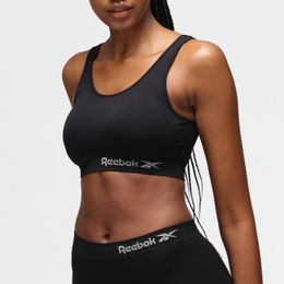 Bustier Reebok "KIRA", Damen, Gr. S (36), N-Gr, schwarz, Obermaterial: 89% Polyamid, 11% Elasthan, bedruckt, unifarben, Casual, figurbetont, BHs, mit formgebendem Design