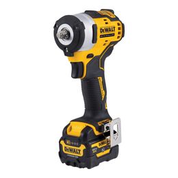 Dewalt DCF903P1G-QW 12 Volt/5 Ah Akku-Schlagschrauber (3/8) mit 340 Nm in spezieller Automotive- und Industrieausführung bürstenloser Motor inkl. 1x G-Akku (12 Volt/5 Ah) im TSTAK Box II mit LED-Licht und Gürtelclip)
