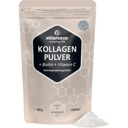 Vitamaze GmbH Kollagen PULVER+Biotin+Vitamin C 480 g