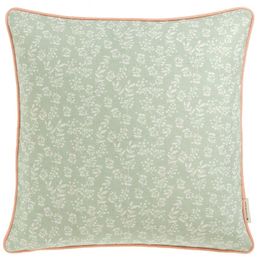 Tom Tailor HOME Dekokissen »Bloom« mit Naturfaseranteilt grün + geblümt 92% Polyester, 8% Leinen B/L: 45 cm x 45 cm