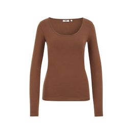 WE Fashion Shirt Damen Gr&ouml;&szlig;e L cognac