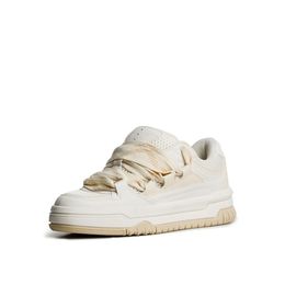 Bershka Sneaker Damen Gr&ouml;&szlig;e 36 hellbeige / wei&szlig;