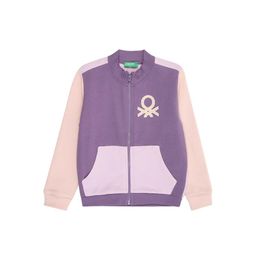 United Colors Of Benetton Sweatjacke Mädchen Größe 80 pastellgelb / lila / pflaume / pastellpink