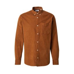 Jack & Jones Jack & Jones Button Up Shirt 'ECLASSIC' male Brown size XS