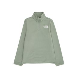 The North Face Sportpullover 'GLACIER' Jungen Größe 146/152 hellgrün / weiß