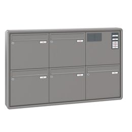 Renz RS2000 Aufputzbriefkastenanlage mit Sprechsieb 5-fach