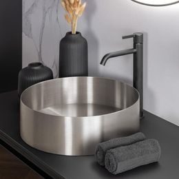 neoro n40 Aufsatzwaschtisch &Oslash; 40 H: 12 cm, BN0734BS,