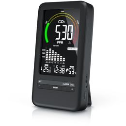 Brandson CO2 Messger&auml;t, Luftqualit&auml;tsmelder, Kohlendioxidwarnmelder, pr&auml;zise Sensoren, f&uuml;r gesundes Raumklima