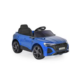 Moni Kinder Elektroauto Audi SQ8 e-tron EVA-Reifen Musik Licht MP3-Eingang Gurt blau