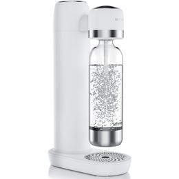 arendo Wassersprudler, Soda Maker mit 1000 ml PET-Flasche, kompatibel mit 60 L CO2-Zylinder, BPA-frei, 2-tlg. Set, fein dosierbar