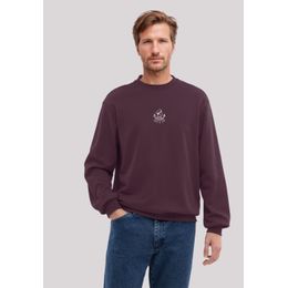 Sweatshirt F4NT4STIC "Knut & Jan Scribble Logo", Herren, Gr. L, braun (maroon), Obermaterial: 80% Baumwolle, 20% Polyester, regular fit, Rundhals, ohne B&uuml;ndchen, Sweatshirts Sweatshirt, Premium Qualit&auml;t, Knut & Jan Hamburg