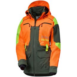 Parforce Protective Damen Jagdjacke Hatz-Watz Waterproof Signalorange/Oliv (Gr&ouml;&szlig;e: S)