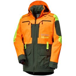 Parforce Protective Jagdjacke Hatz-Watz Waterproof Signalorange/Oliv (Gr&ouml;&szlig;e: XL)
