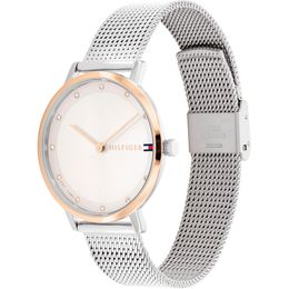 Tommy Hilfiger Uhr Damen Gr&ouml;&szlig;e One Size gold / silber / wei&szlig;