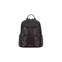 Desigual Rucksack Damen Gr&ouml;&szlig;e One Size braun / silber
