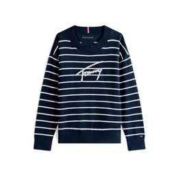 Tommy Hilfiger Pullover Jungen Gr&ouml;&szlig;e 152 dunkelblau / wei&szlig;